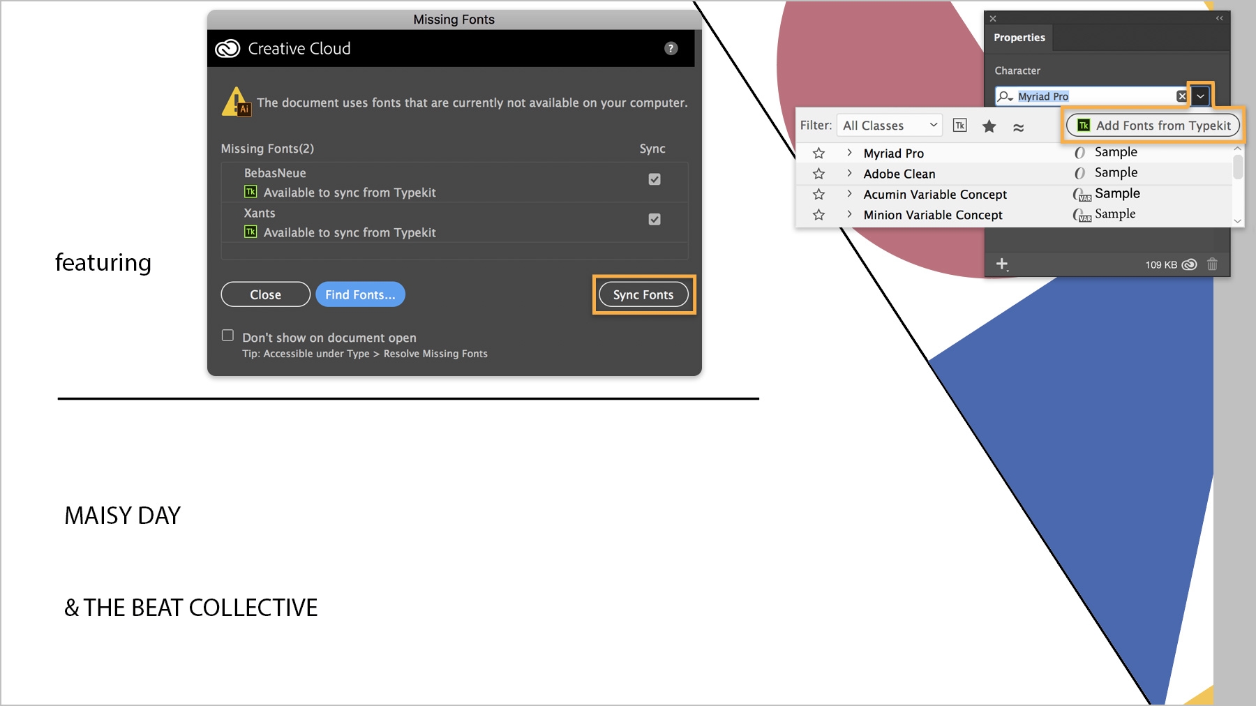 How to add creative text to poster design