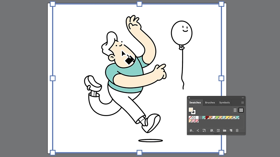 Characters in adobe illustrator