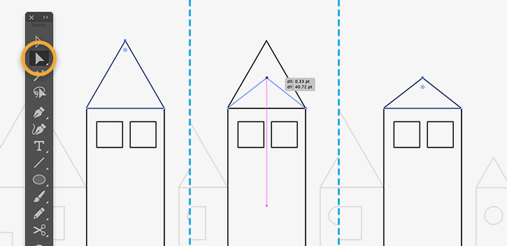 How to draw buildings with shapes | ערכות לימוד של Adobe Illustrator