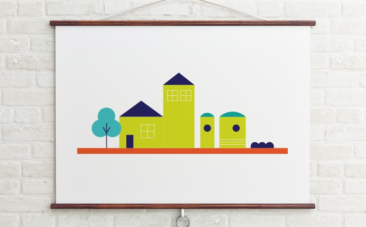 How to draw buildings with shapes