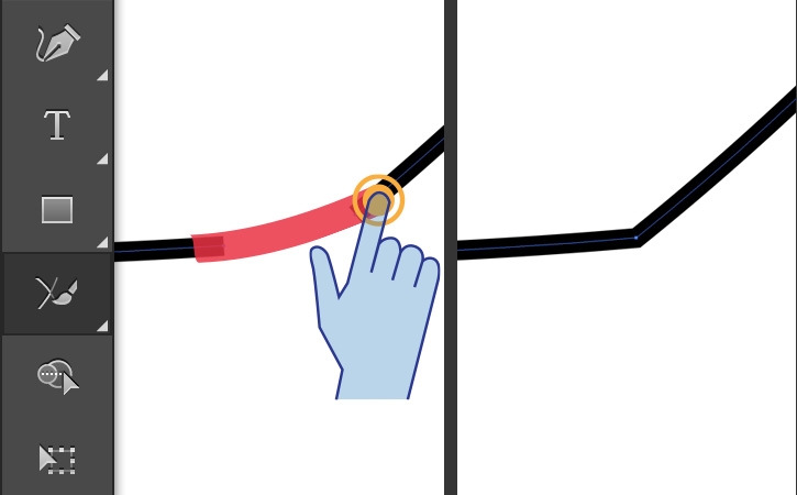 Draw in a touch environment