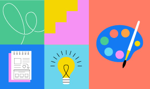 Color palette contrast and variations