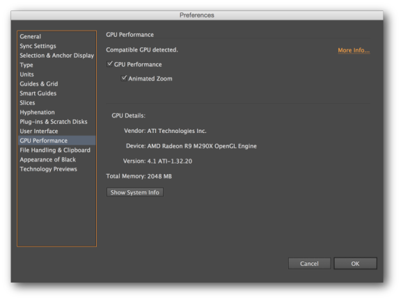 Illustrator GPU performance | Driver updates