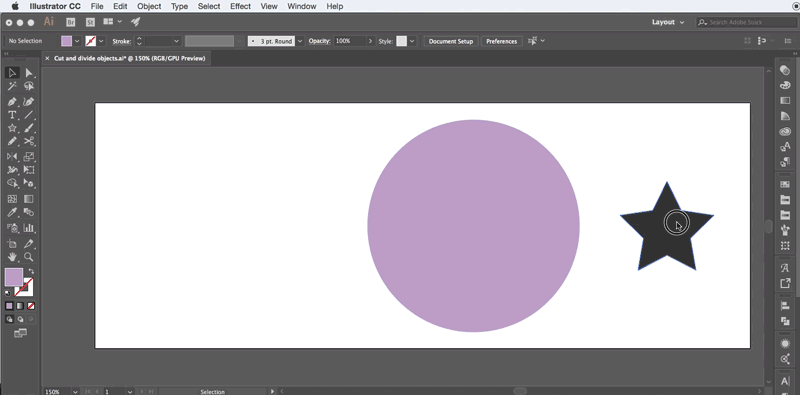 Cut Divide And Trim Objects In Illustrator Cut Divide And Trim Objects In Illustrator