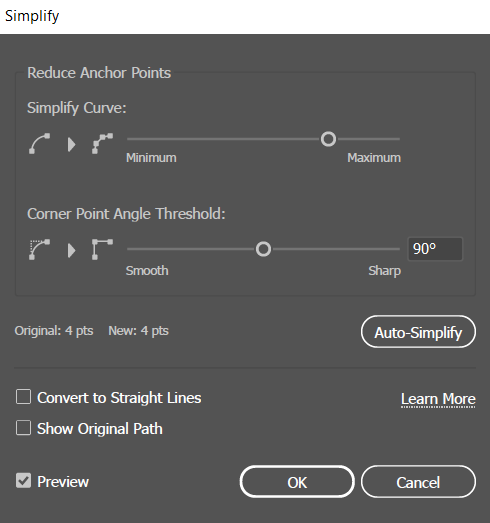 불필요한 고정점을 마술처럼 제거하는 방법?