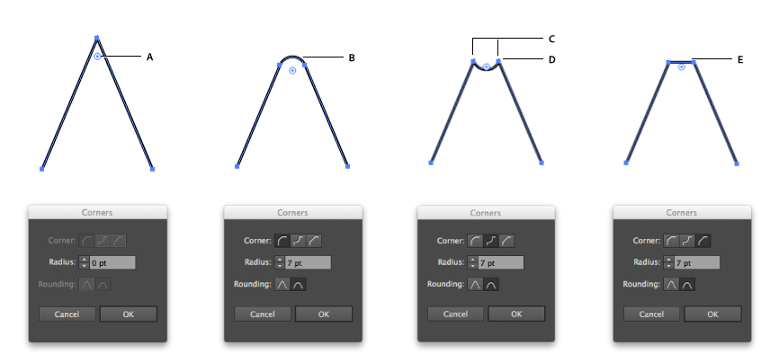 Utilisation des angles dynamiques dans Illustrator