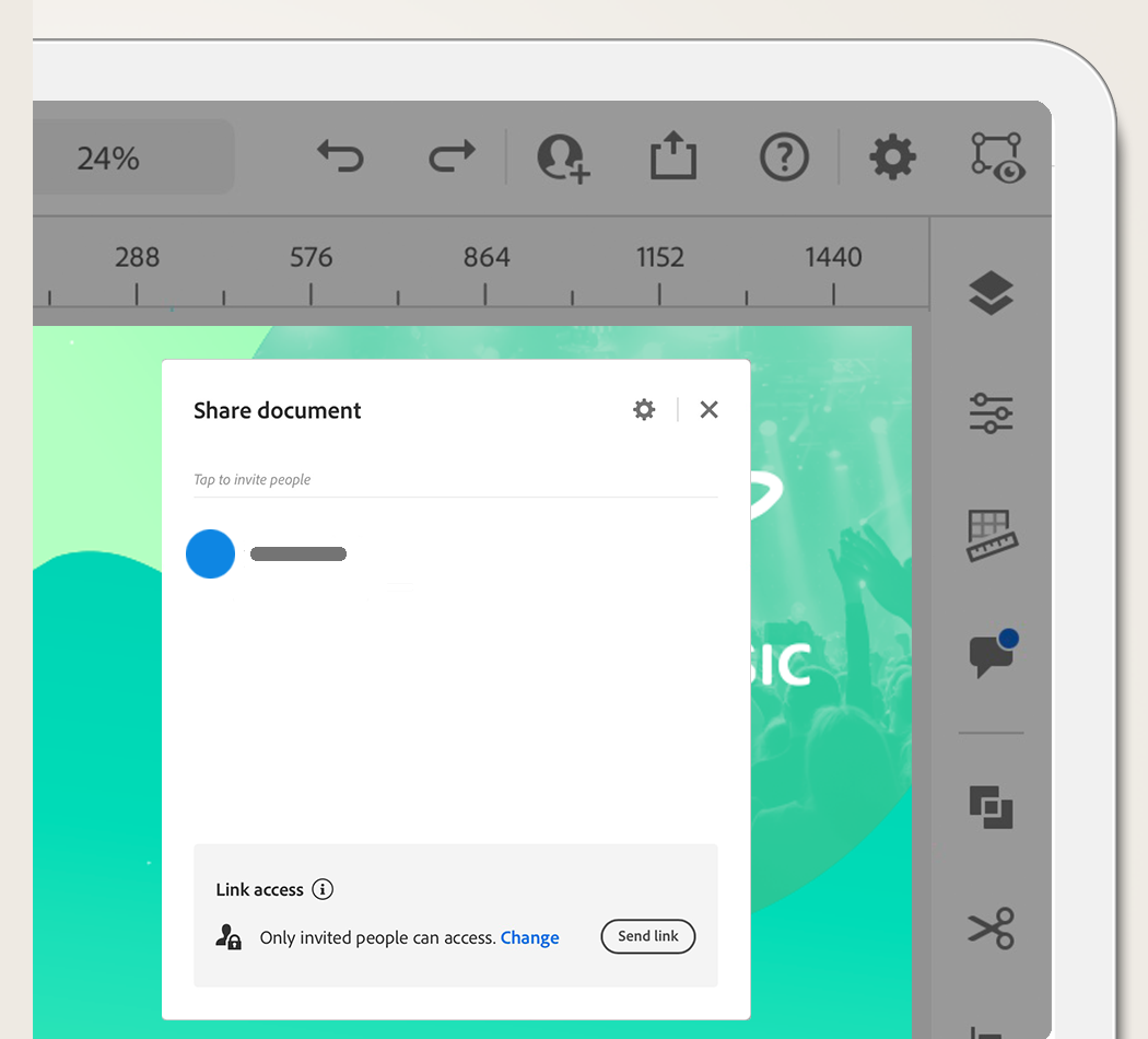 Collaborate on Illustrator cloud documents