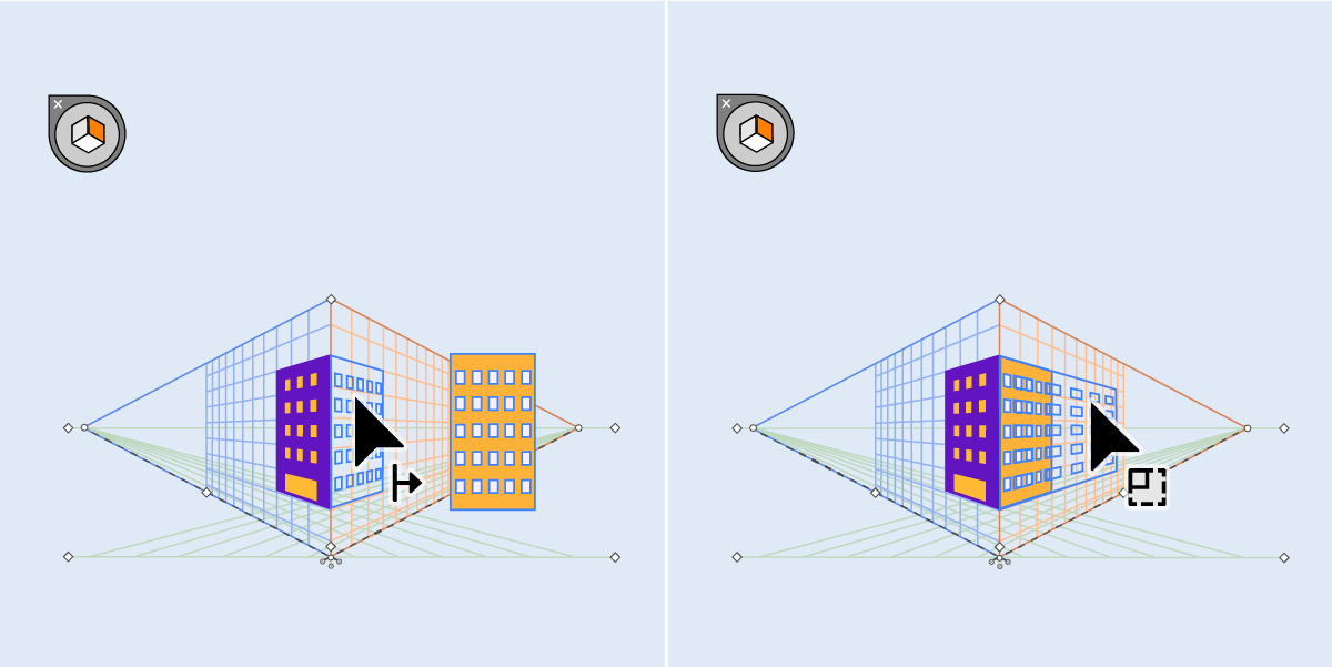 Modify Objects In Perspective Using The Perspective Selection Tool Modify Objects In Perspective Using The Perspective Selection Tool