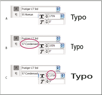 Formatting characters