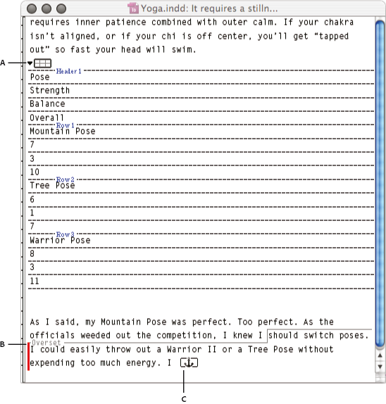 Selecting and editing tables