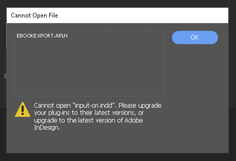 Troubleshoot damaged InDesign documents