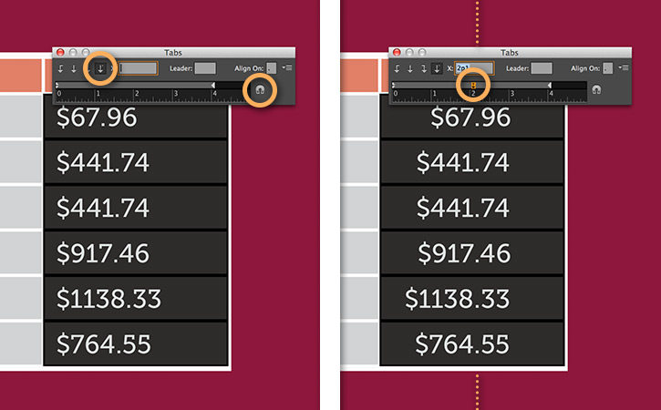 Align Numbers To A Decimal Adobe Indesign Tutorials