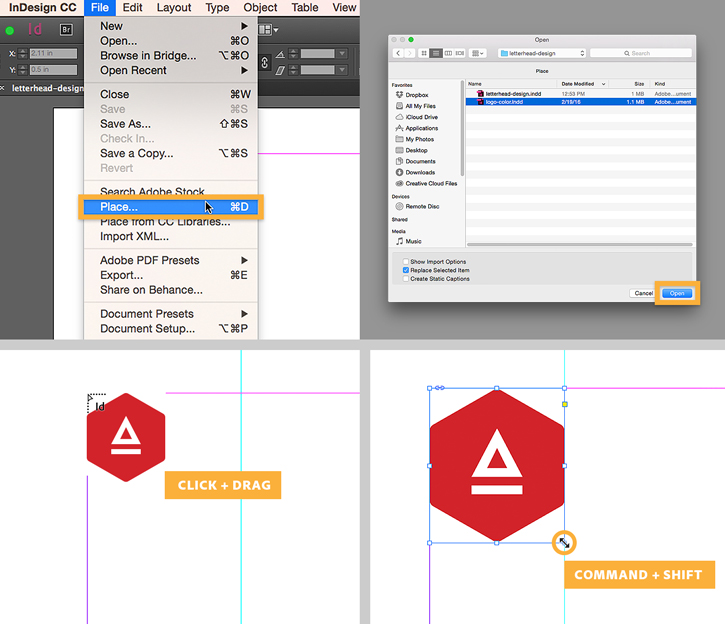 Letterhead design in InDesign | برامج Adobe InDesign التدريبية