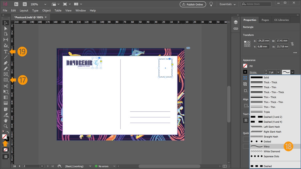 Creating A Postcard In Indesign