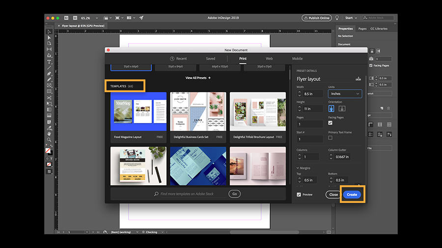 Create A New Document In InDesign Adobe InDesign Tutorials