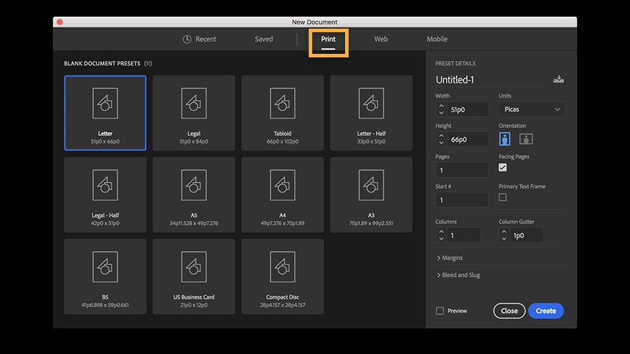Create A New Document In InDesign Create A New Document In InDesign