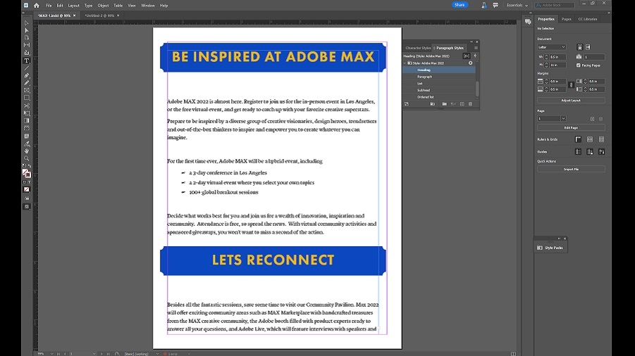 Publish stylized text with Auto Style in InDesign