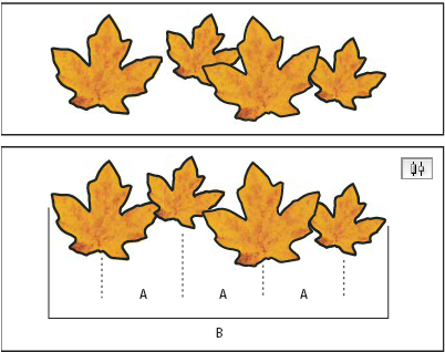 Align and distribute objects in InDesign