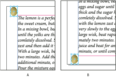 Work with anchored objects in InDesign