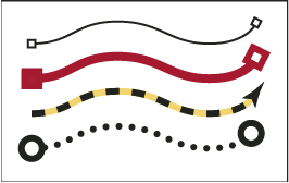 Apply line (stroke) settings in InDesign