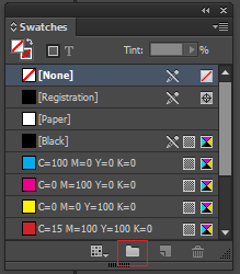 Apply colors to objects in an Adobe InDesign document