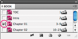 Create book files with Adobe InDesign