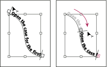 Creación de texto en un trazado en InDesign