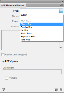 Work with forms in InDesign