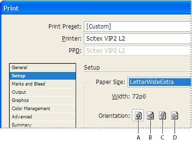 Print documents in InDesign