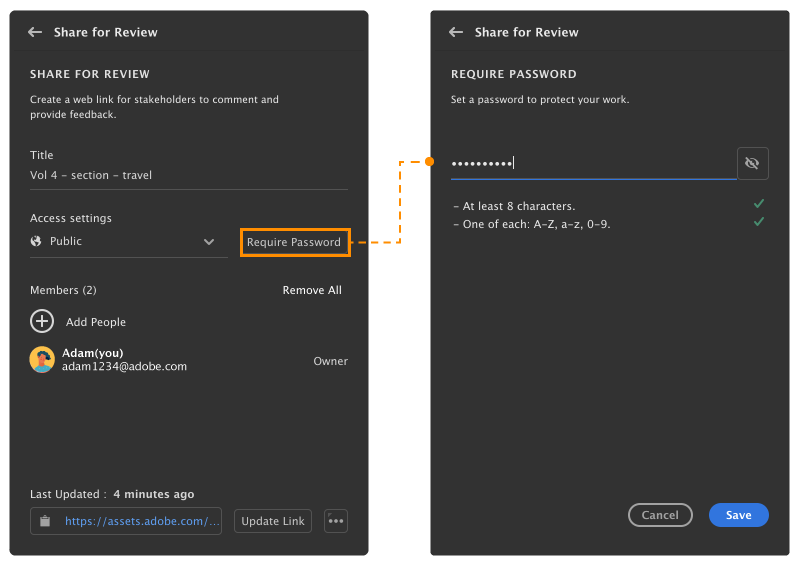 Learn how to share InDesign documents for review