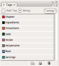 Tag content for XML in InDesign