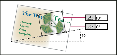 Transform objects in InDesign