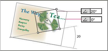 Transform objects in InDesign