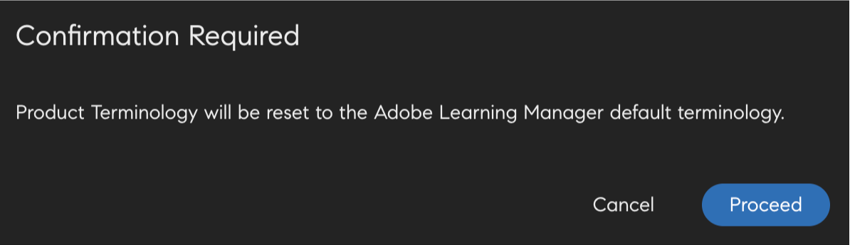 Adobe Learning Manager Product Terminology