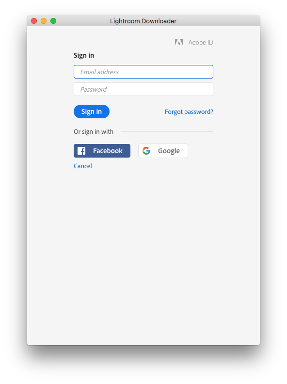 Download synced Lightroom photos and videos from the cloud to a computer