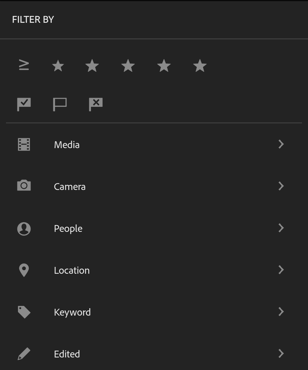 Learn how to search and organize photos in Lightroom for mobile (Android).