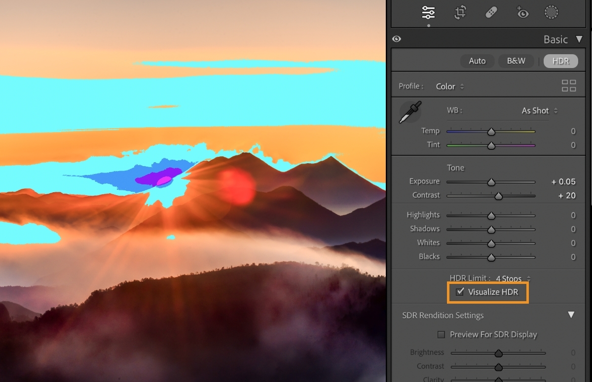 Edit and Export in HDR - Lightroom Classic