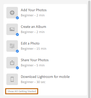 In-app learning and inspiration