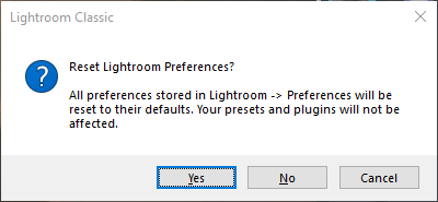 How to set Lightroom Classic preferences