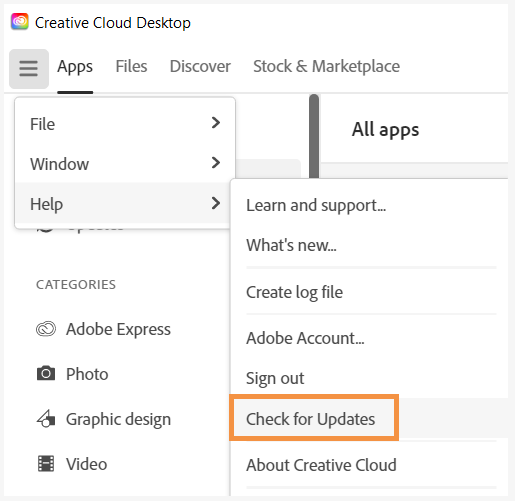 Purchased Creative Cloud apps appear as trial versions