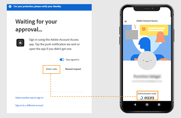 Passwordless authentication options for your Adobe apps and services