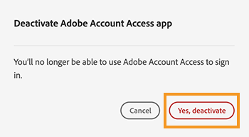 Passwordless authentication options for your Adobe apps and services