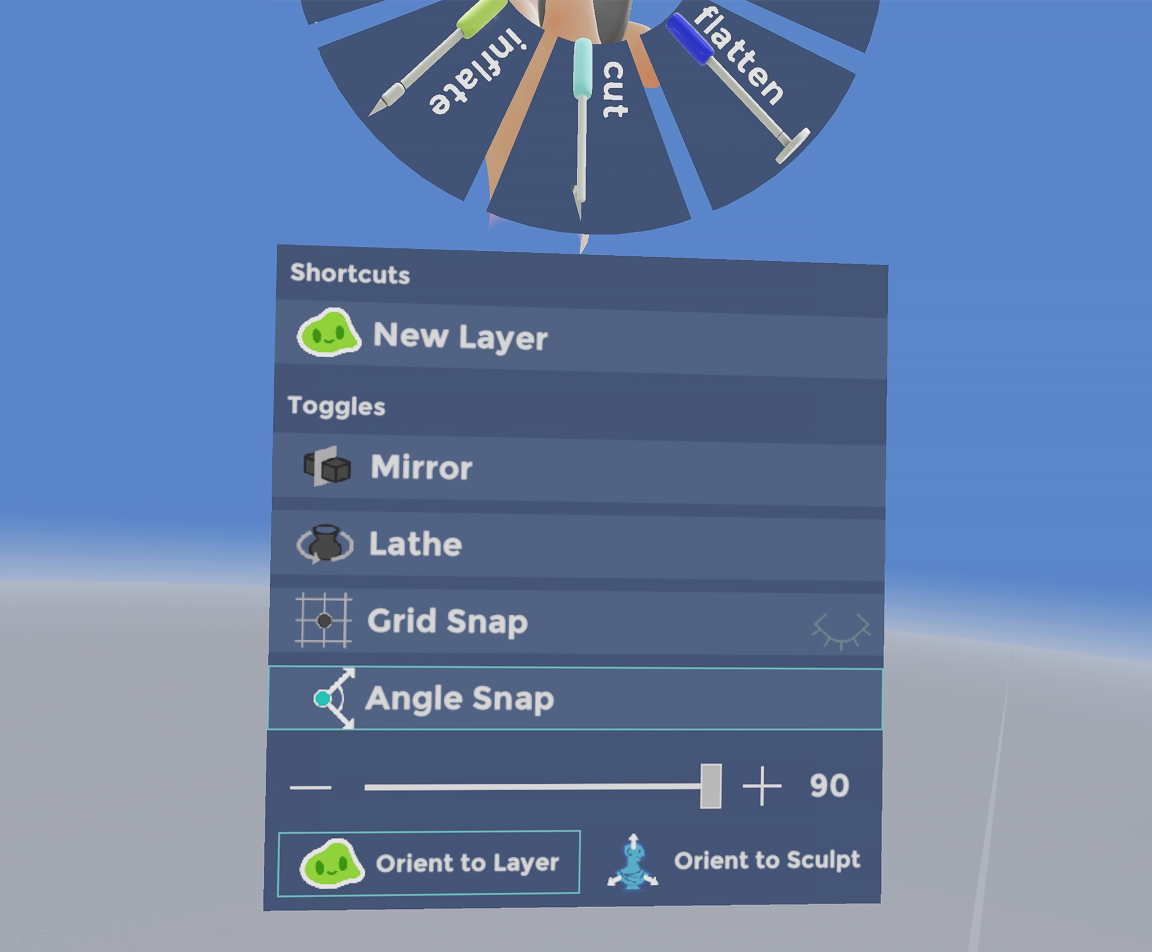 Sculpting Guides and Constraints