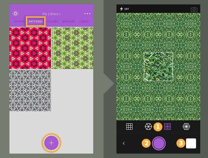 Capture patterns on the go to use in Photoshop