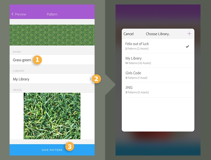 Capture patterns on the go to use in Photoshop