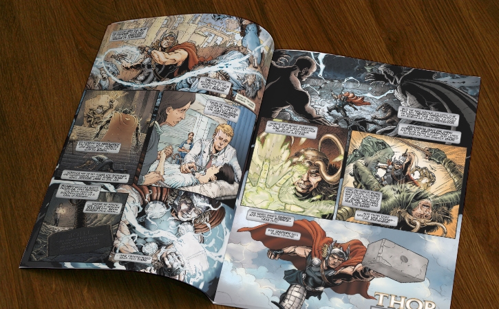 From sketch to Marvel comic book, Adobe Photoshop mobile app