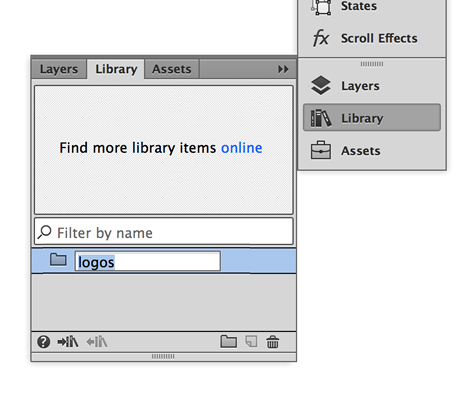 Organize and reuse design elements in Adobe Muse