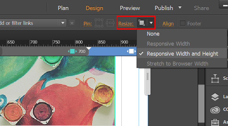 Add and set up Slideshow widgets in Adobe Muse