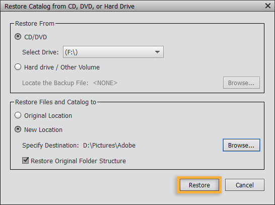 Move Elements Organizer catalog