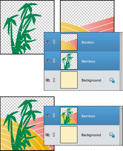 Copy and arrange layers in Photoshop Elements